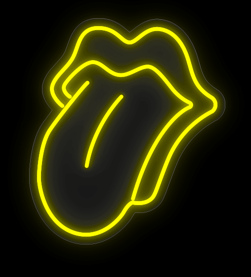 Mouth LED Neon Sign - Neon Mural | Neon Lights Maroc