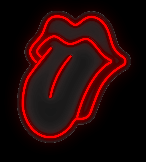 Mouth LED Neon Sign - Neon Mural | Neon Lights Maroc