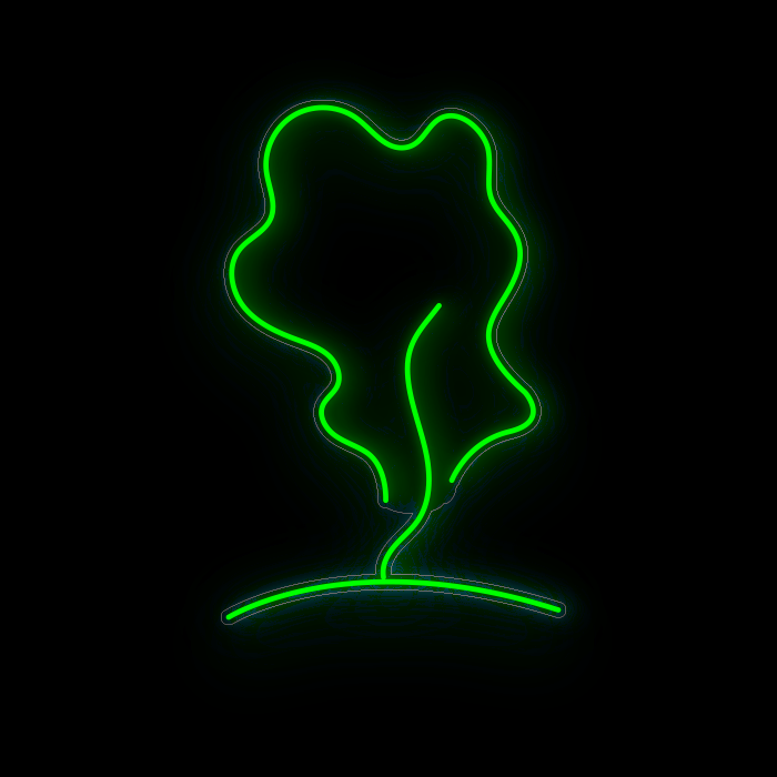 Tree LED Neon Sign - Neon Mural | Neon Lights Maroc |Neonverse